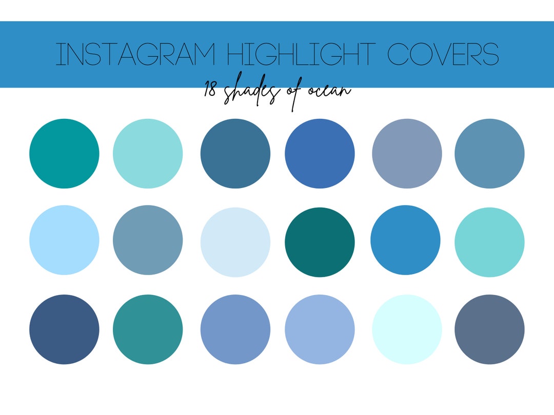 18 Shades of Deep Blue Ocean Instagram Highlight Icons | Instagram ...