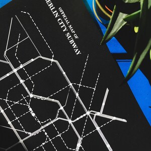 Berlin Subway Poster Map | Minimal Public Transport Blueprint | Map ...