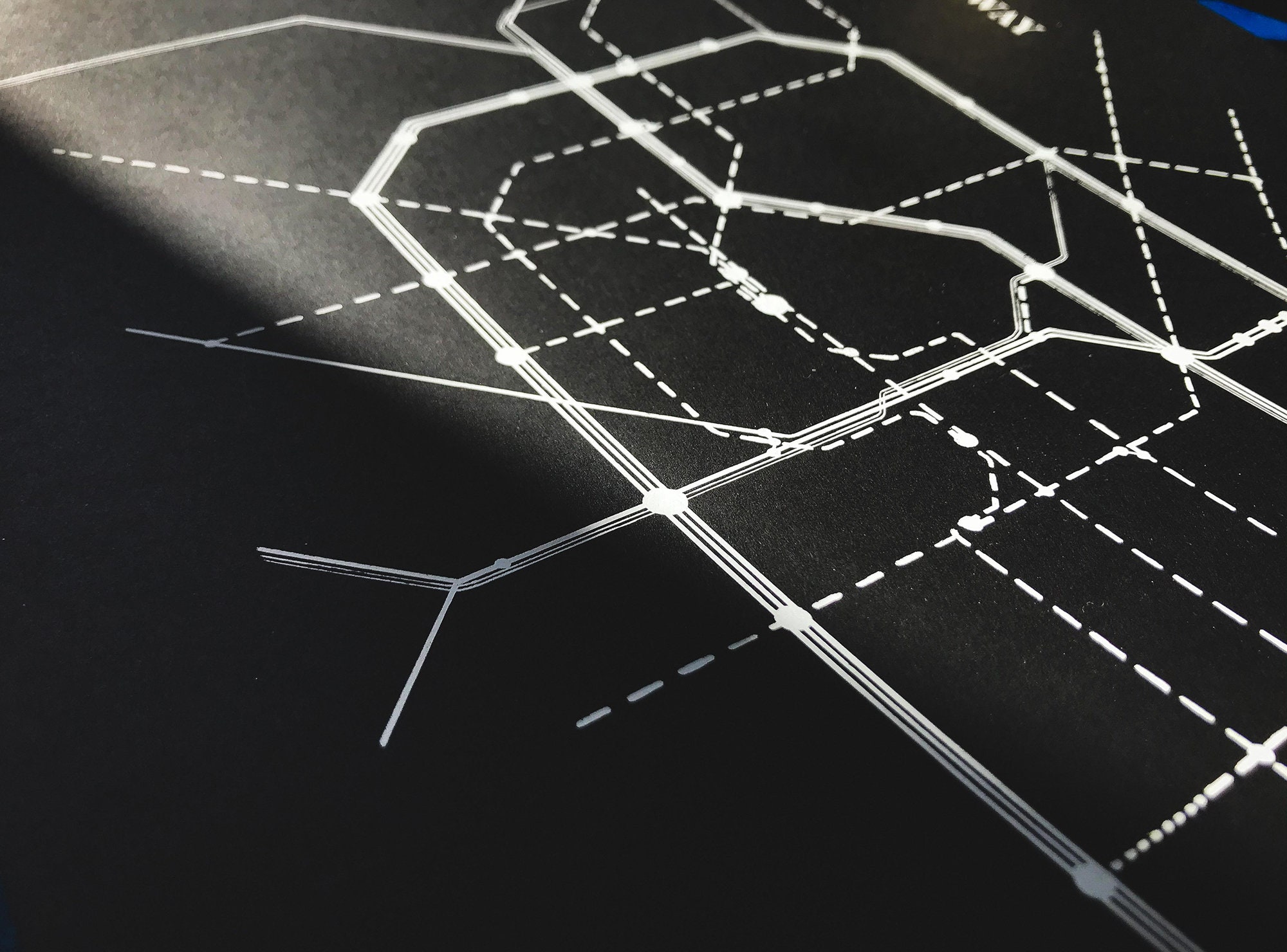 Berlin Subway Poster Map | Minimal Public Transport Blueprint | Map ...
