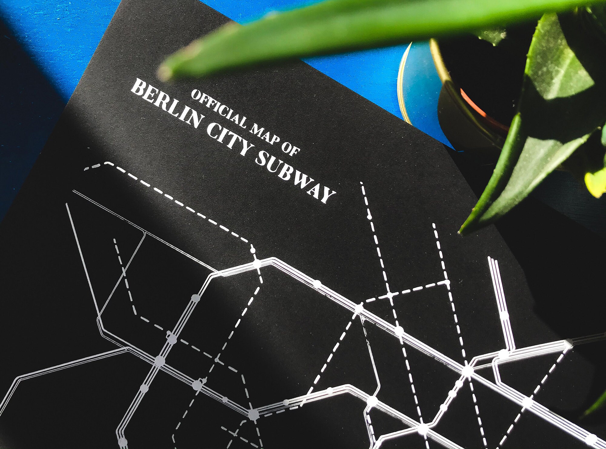 Berlin Subway Poster Map | Minimal Public Transport Blueprint | Map ...