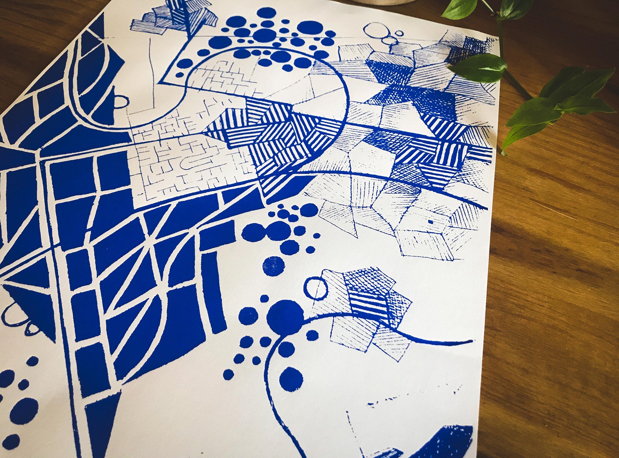 Imaginary Map | Abstract Map Art | Modern Wall Art | Geometric Style ...