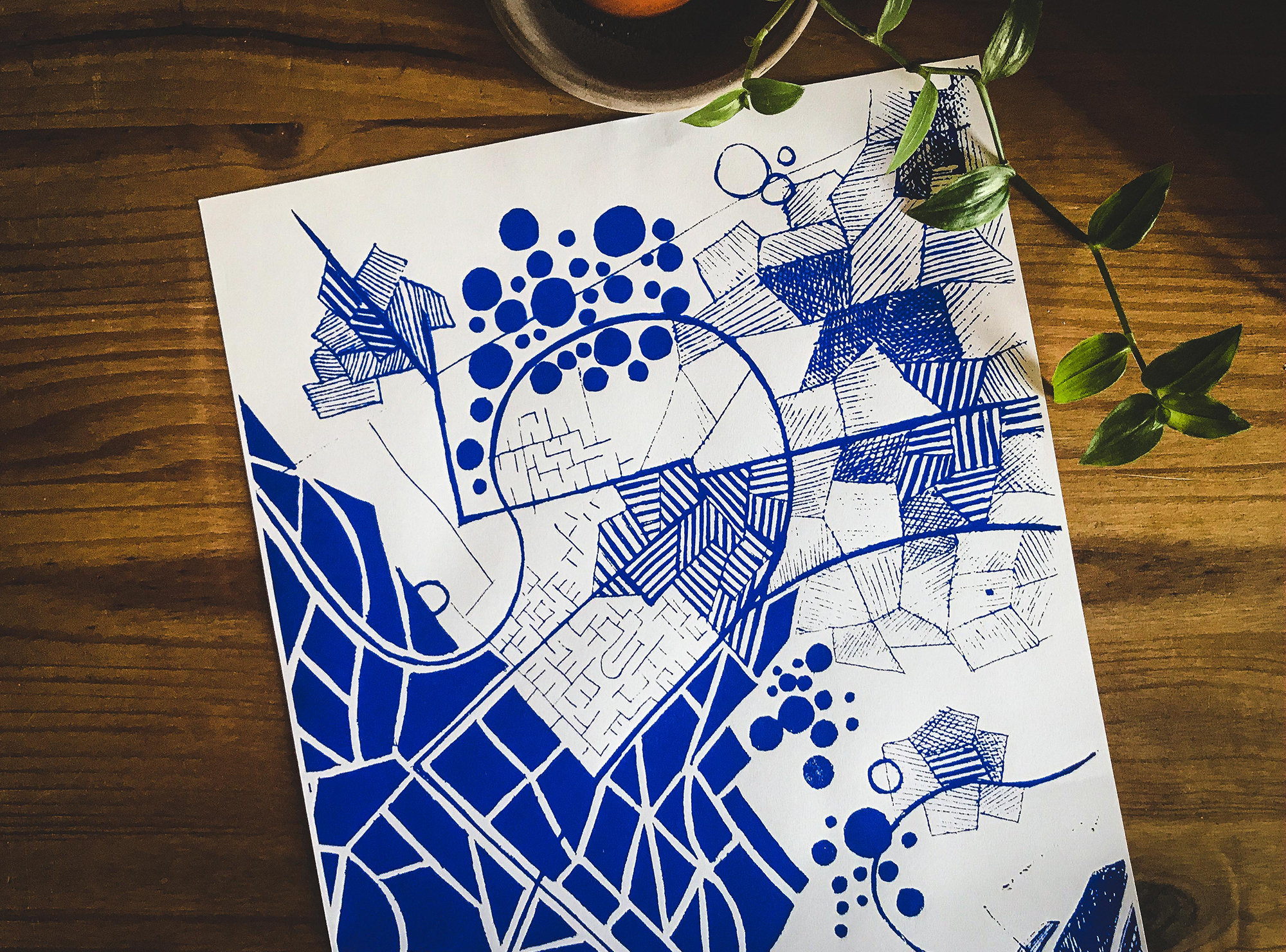 Imaginary Map | Abstract Map Art | Modern Wall Art | Geometric Style ...