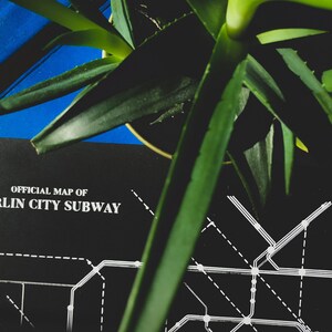 Berlin Subway Poster Map | Minimal Public Transport Blueprint | Map ...