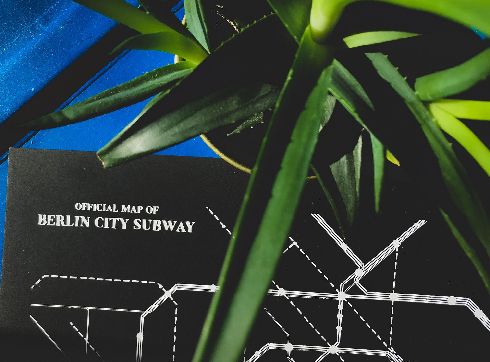 Berlin Subway Poster Map | Minimal Public Transport Blueprint | Map ...