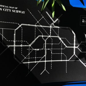 Berlin Subway Poster Map | Minimal Public Transport Blueprint | Map ...