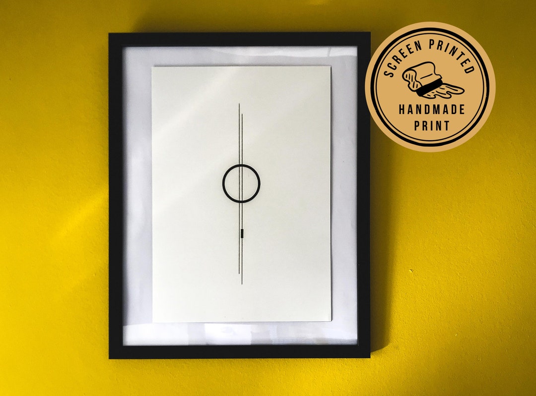 Pendulum Print | Music Room Minimal Decor | Minimalist Gift | Geometric ...