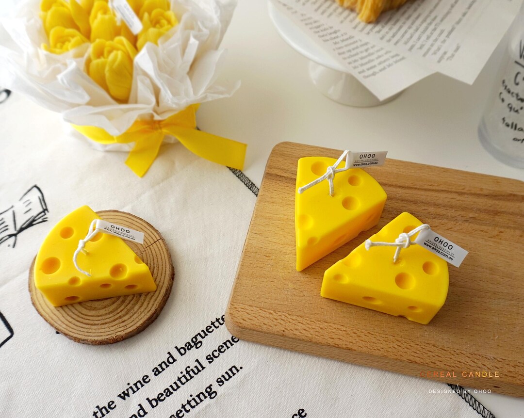 Cheese Candle, Aesthetic Home Deco, Natural Soywax Candle, Dessert ...