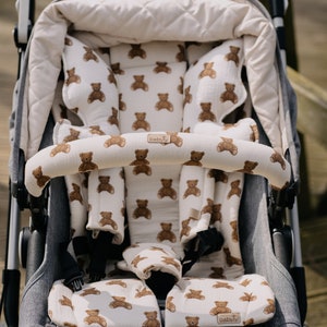 Baby Stroller Liner Pad, Stroller Cover - TEDDY BEARS, Universal ...