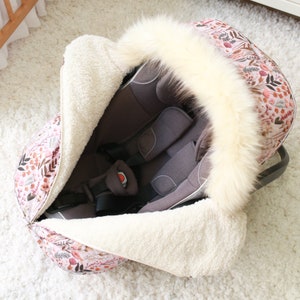 Baby Car Seat Cover/ Car Seat Cocoon - Flowery - Etsy