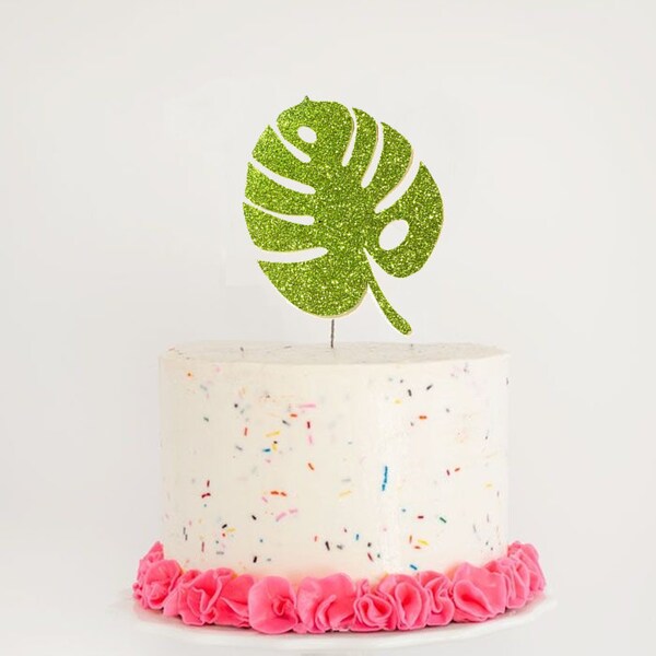 Monstera Leaf Cake - Etsy