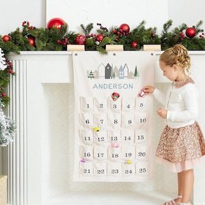Custom Personalized Large Hanging Cloth Advent Calendar - Etsy