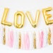 Gold Letter Balloon Banner, Gold Foil Balloons, Gold Balloon, Gold ...