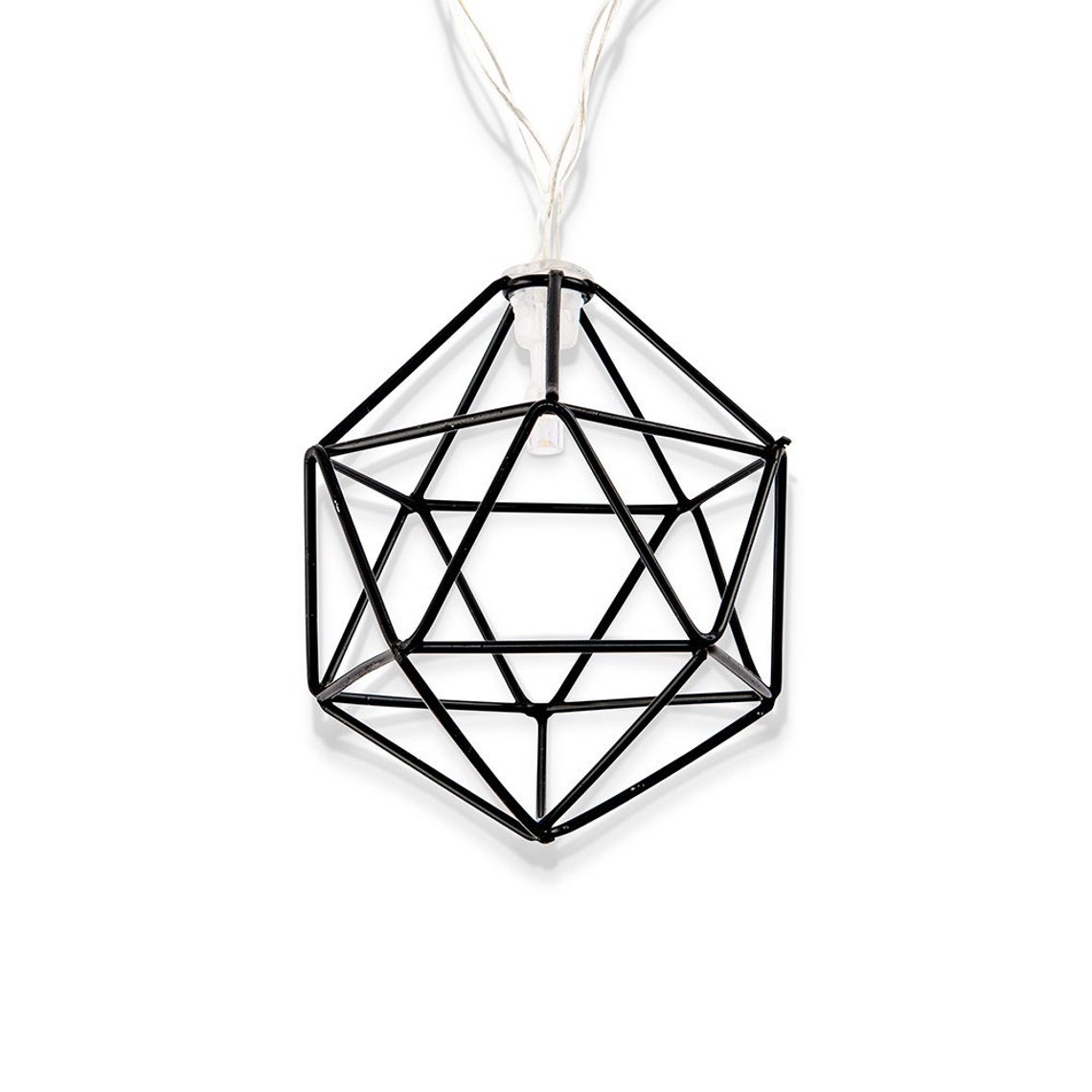 Black Modern Geo LED Party Lights Wedding Lights Twinkle - Etsy