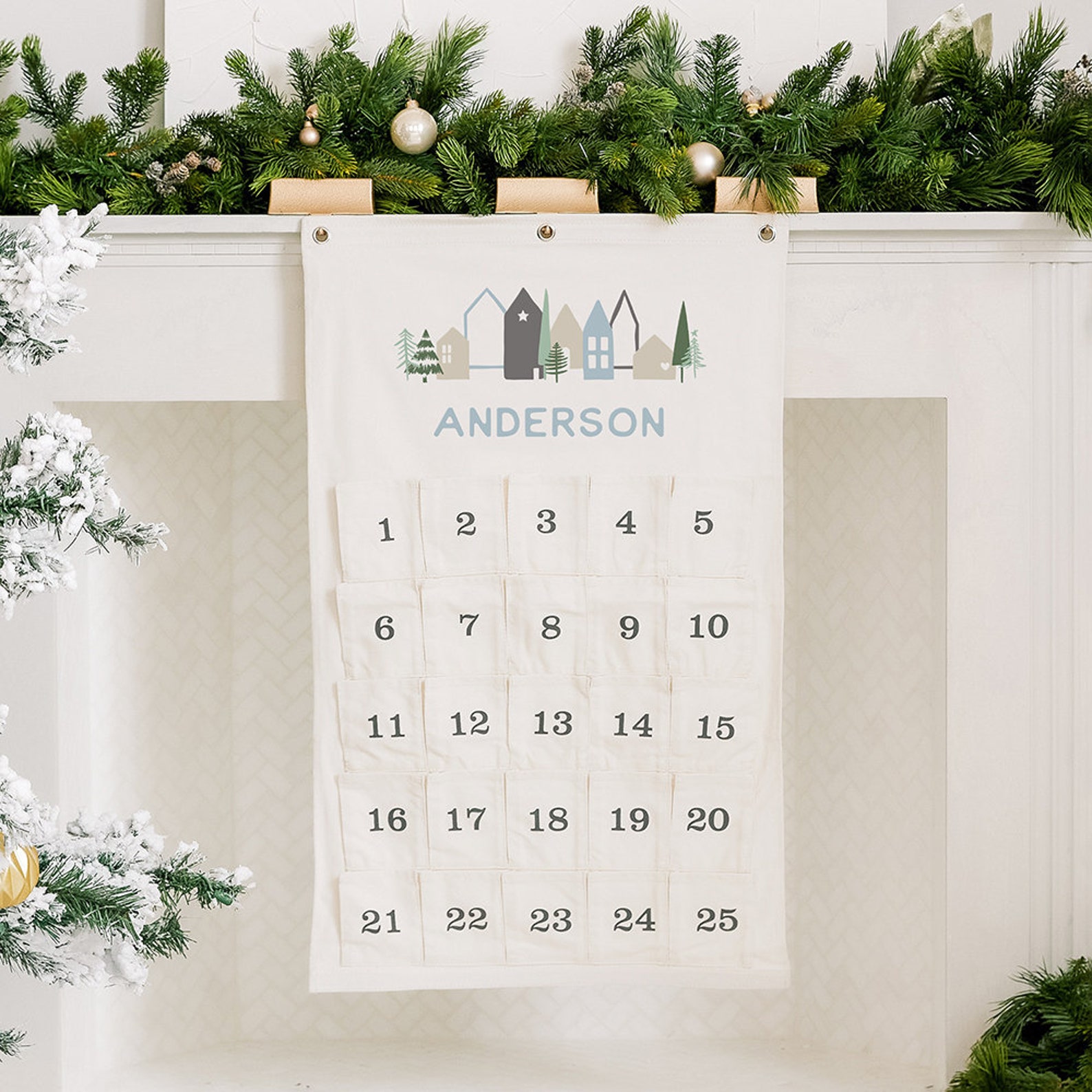 Custom Personalized Large Hanging Cloth Advent Calendar - Etsy