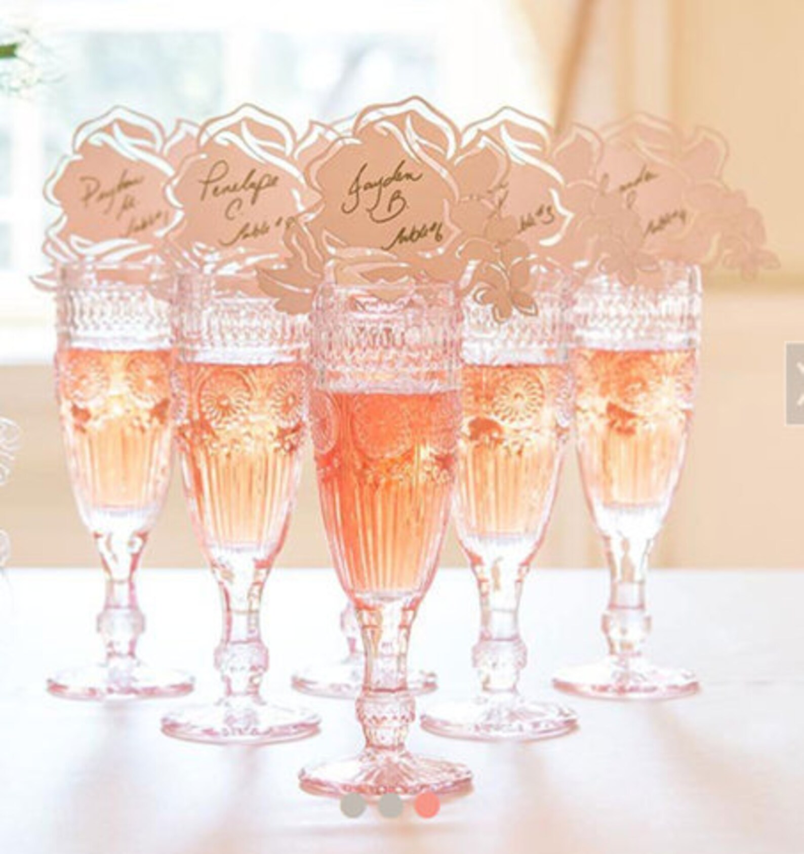 Vintage Style Pink Glass Champgane Glass Party Glasses Pink | Etsy