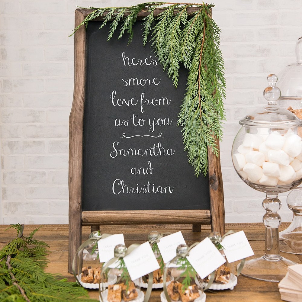 Rustic Chalkboard Wedding Sign Blackboard wedding sign | Etsy