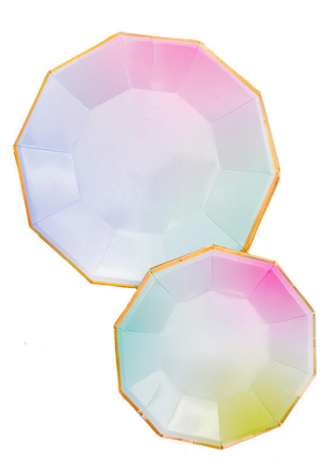 Rainbow Unicorn Party Paper Plates Party Plates Mermaid - Etsy