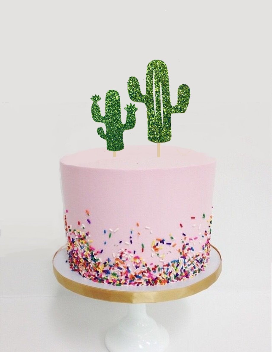 Party Supplies Cactus cake topper cactus Fiesta cake topper Cactus ...