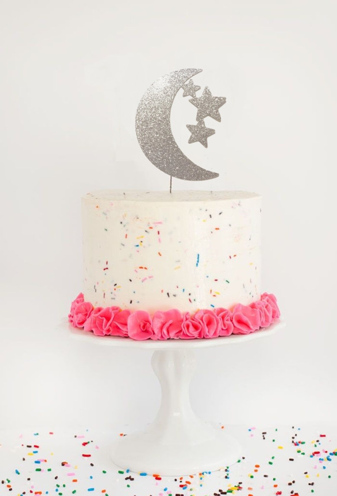 Moon and Stars Cake Topper Moon Cake Topper Stars Cake - Etsy Canada