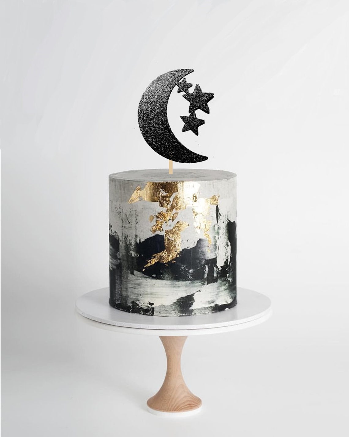 Moon and Stars Cake Topper Moon Cake Topper Stars Cake - Etsy Canada