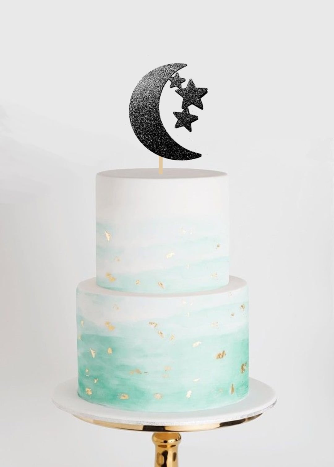 Moon and Stars Cake Topper, Moon Cake Topper, Stars Cake Topper ...