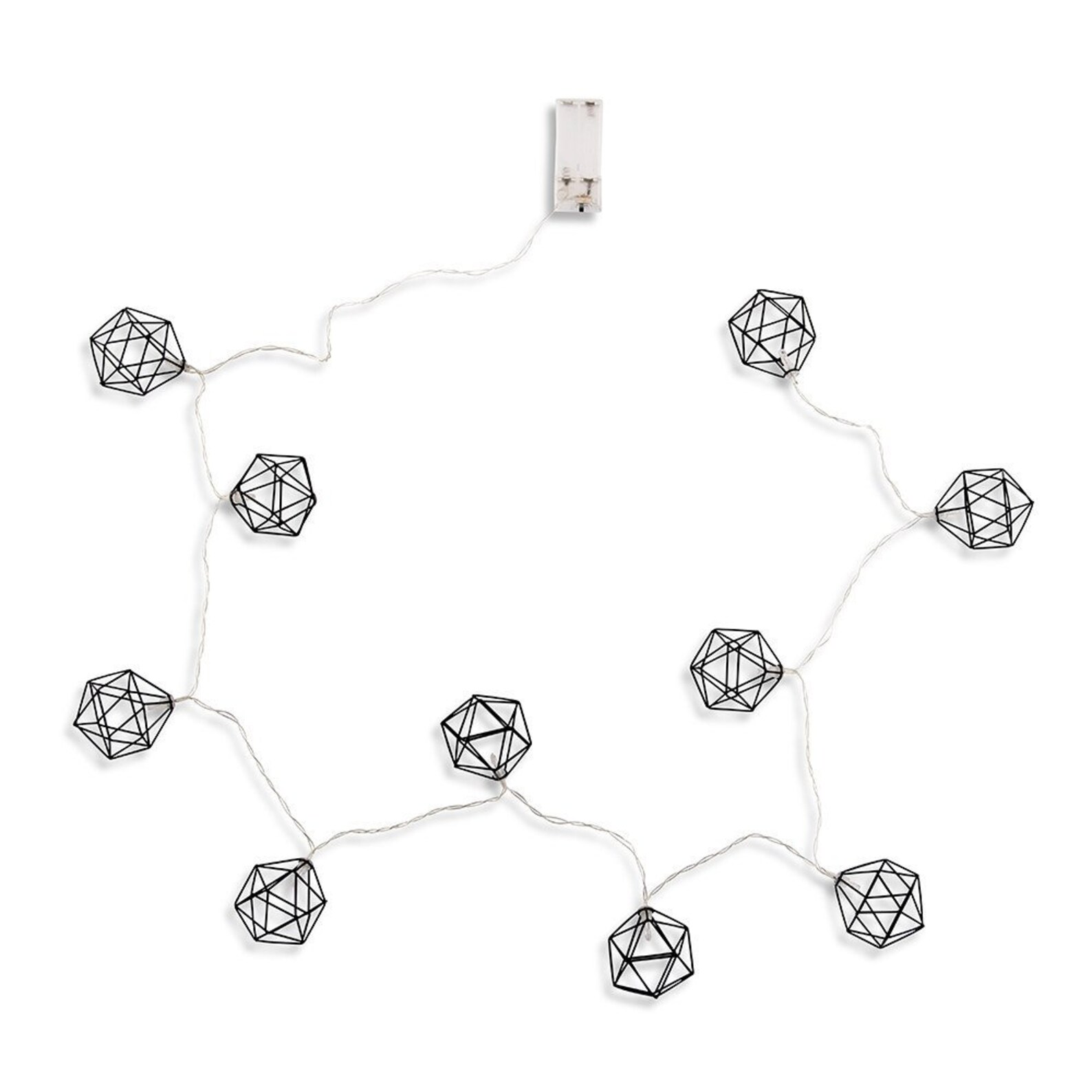 Black Modern Geo LED Party Lights Wedding Lights Twinkle - Etsy