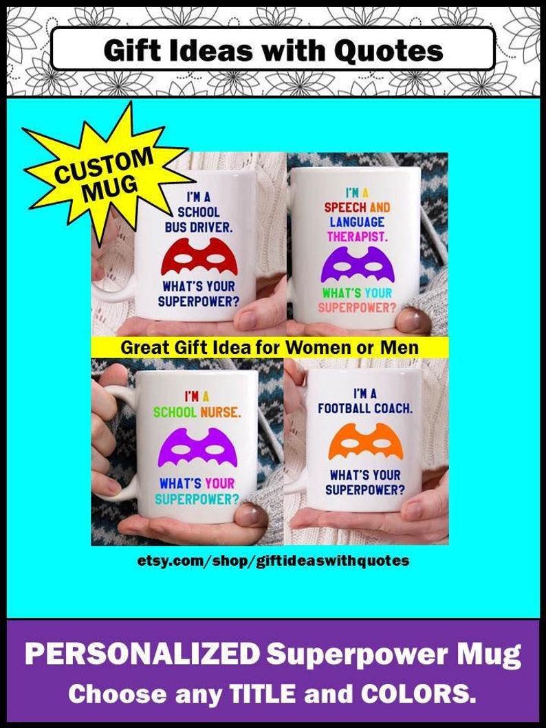 Superpower Mug, CUSTOM Gift Idea, Office Gifts for Men, for Women ...