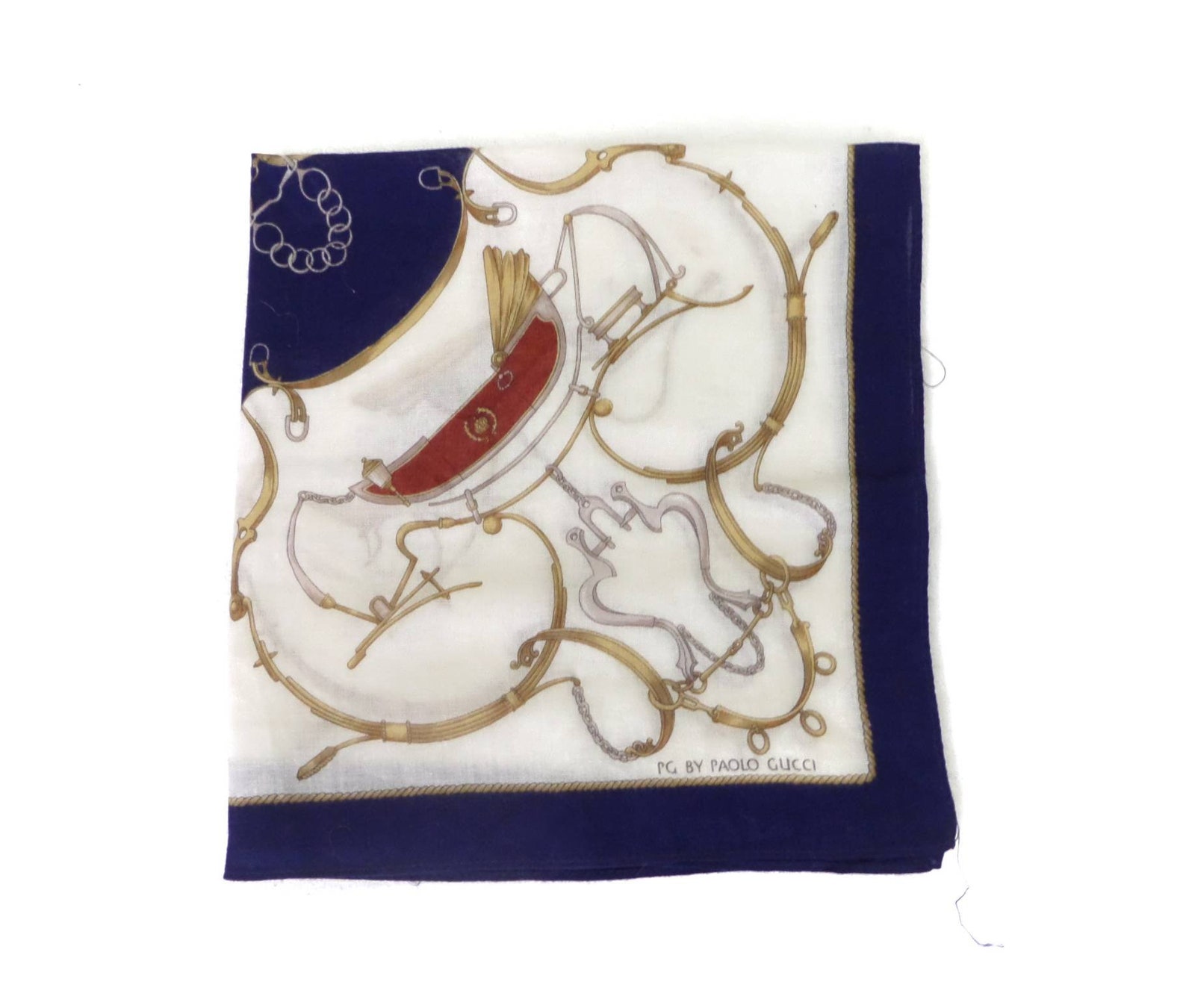Hot Sale Rare Vintage PG by Paolo Gucci Handkerchief / Neckerchief ...