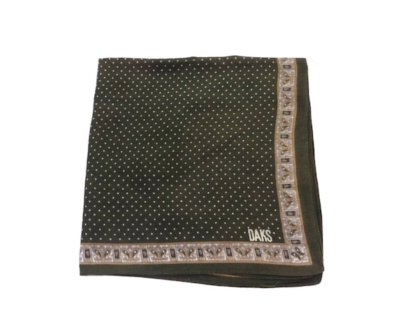Hot Sale Rare Vintage Daks London handkerchief / neck… - Gem