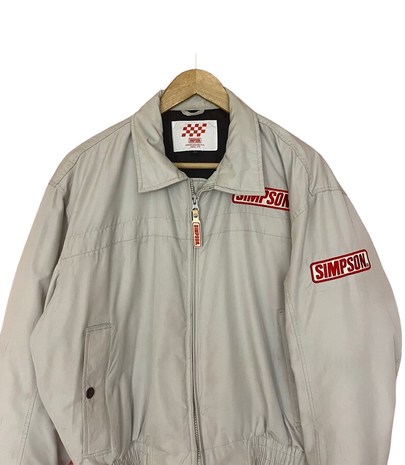 Rare !! Hot Sale !! Simpson Jacket Embroidered Logo Simpson Motorspors ...