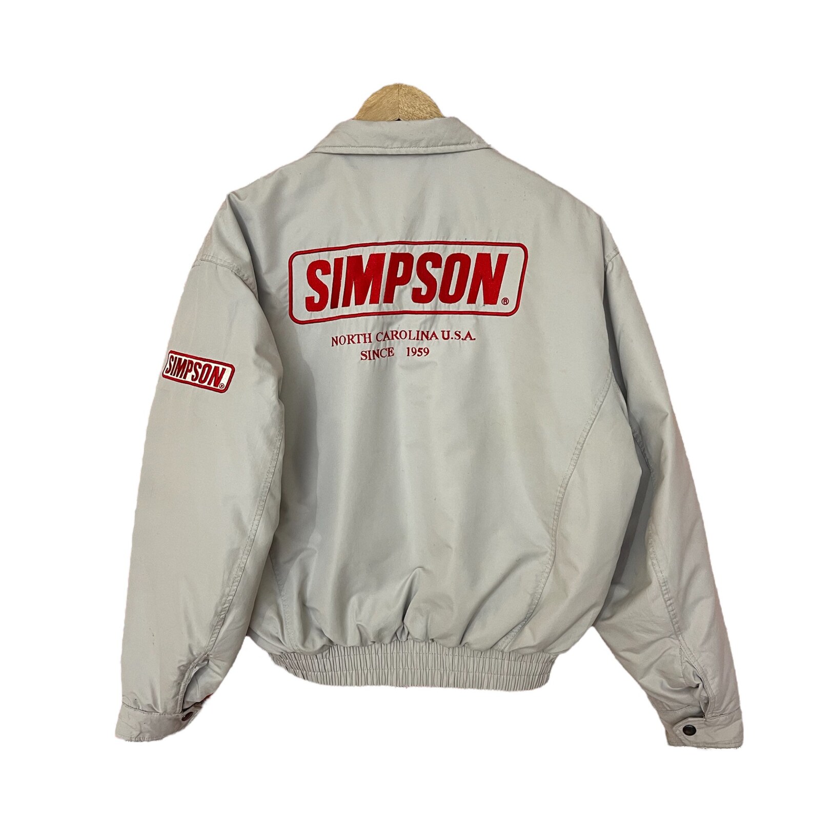 Rare !! Hot Sale !! Simpson Jacket Embroidered Logo Simpson Motorspors ...