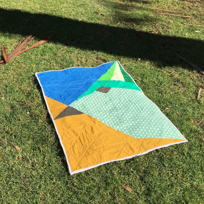 Geometric Quilt - Etsy