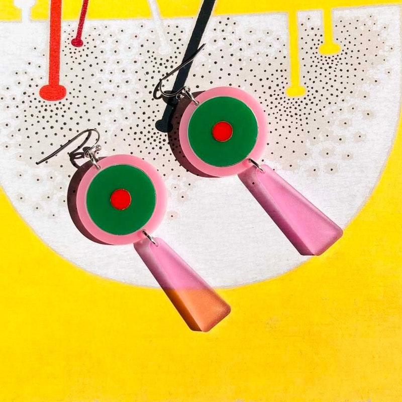 Mod Earrings - Etsy