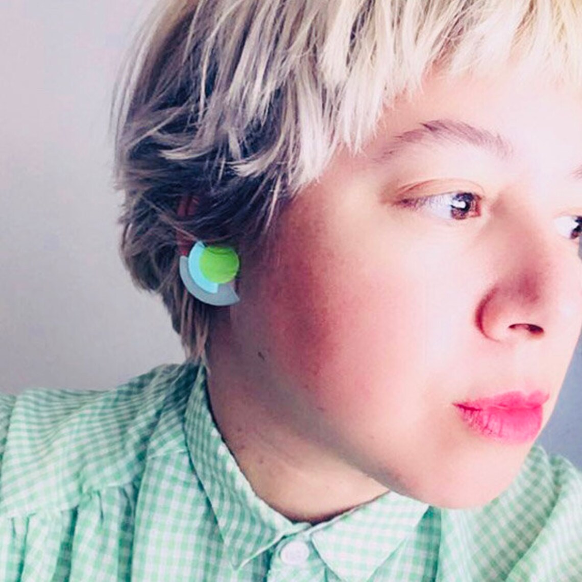 Acrylic Geometric Post Modern Inspired Earrings // Accessory ...