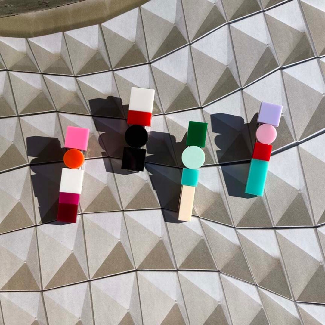 Acrylic Geometric Modern Hair Clip // Accessory // Statement Piece ...