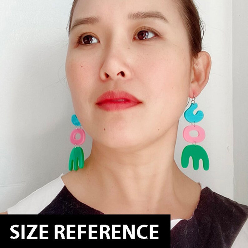 Acrylic Cutout Organic Shape Inspired Earrings // Artsy // Accessory ...