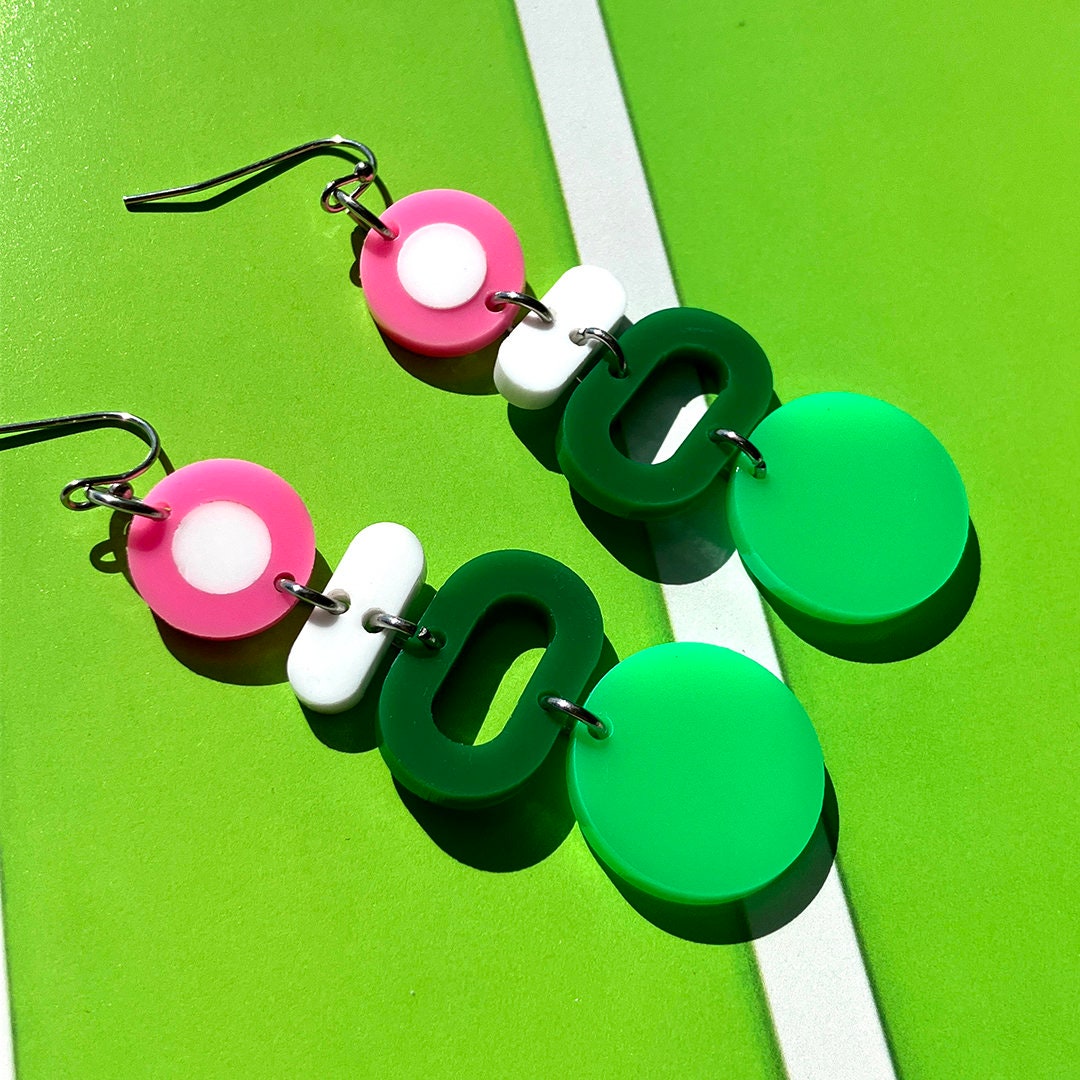 Acrylic Geometric Colorful Earrings // Artsy // Accessory // Statement ...