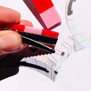 Acrylic Geometric Tile Hair Clips // Set of 2 Hair Clips // Accessory ...