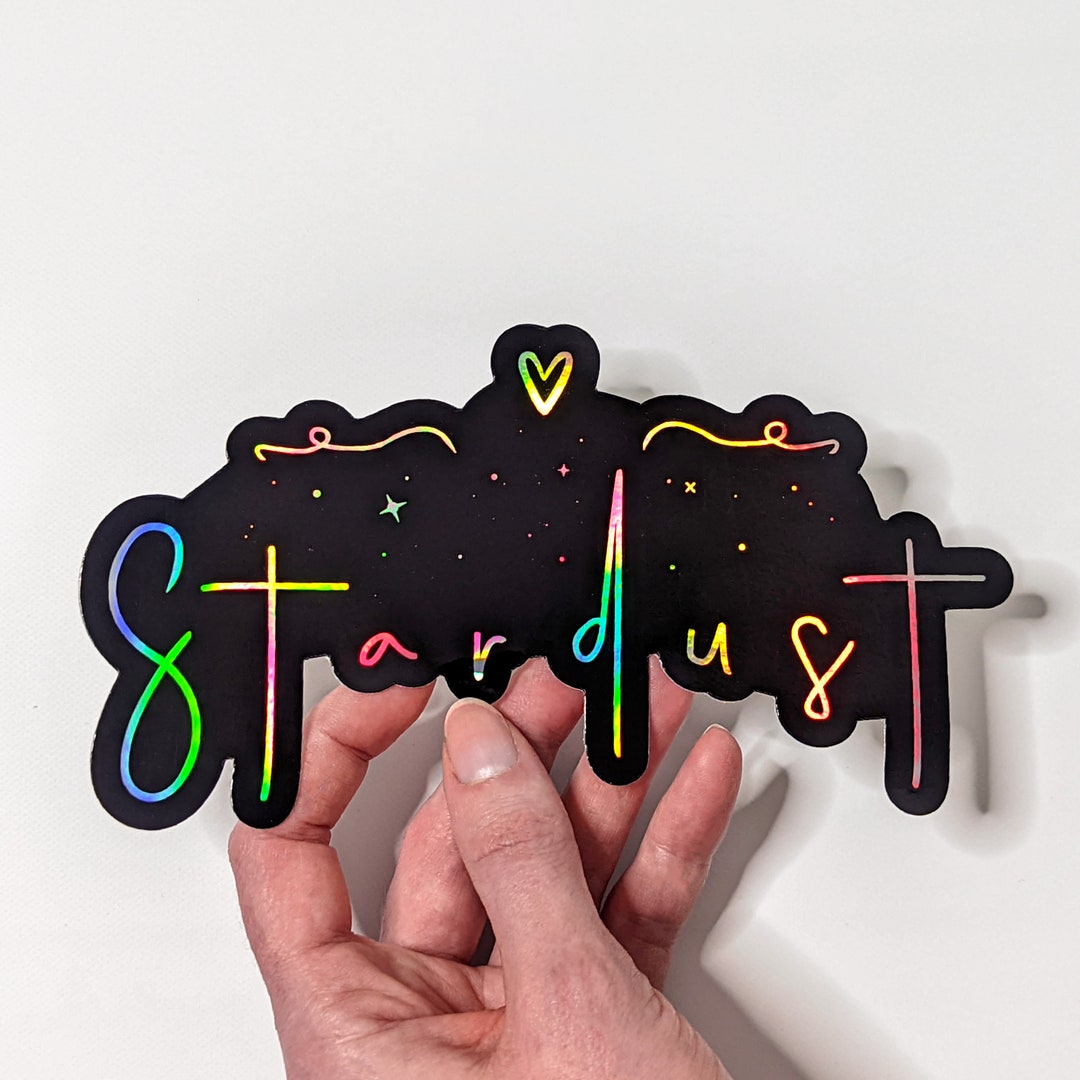 Stardust | 2 Sizes | Holographic Vinyl Sticker - Holo Sticker for Car ...
