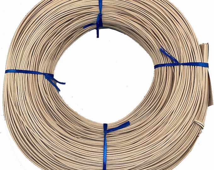 1 Pound Coil of Round Reed for Basket & Wicker Weaving, Natural Color ...
