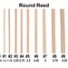 2.75mm #4 Round Reed – 1 Pound- Approximately 510 Ft. - Etsy