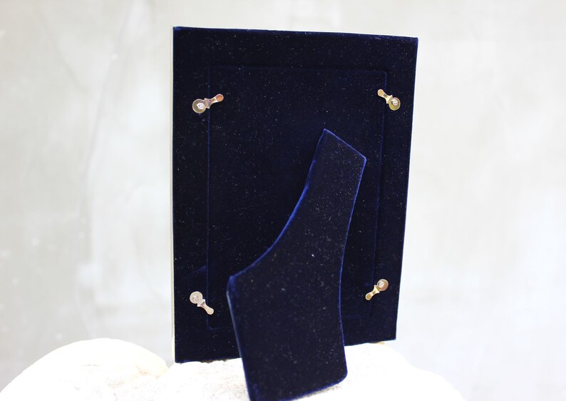 Silver Plated Photo Frame: Floral Embossed Faceted Glass Display - Etsy