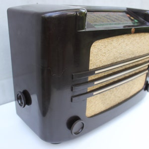 Vintage Philips Bakelite Tube Radio, 1930s Working Receiver, Mid ...