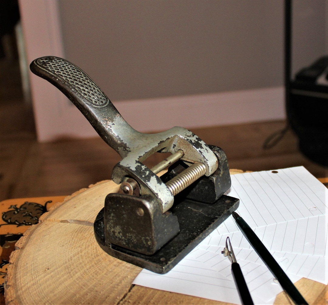 Vintage Office Tool Perforator Vintage Punch Office Desk Accessorie ...