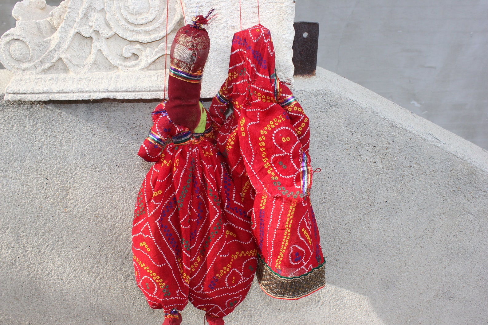 Two Vintage Rare Wooden Handcrafted Dolls Man and Woman Ottoman Tribal ...