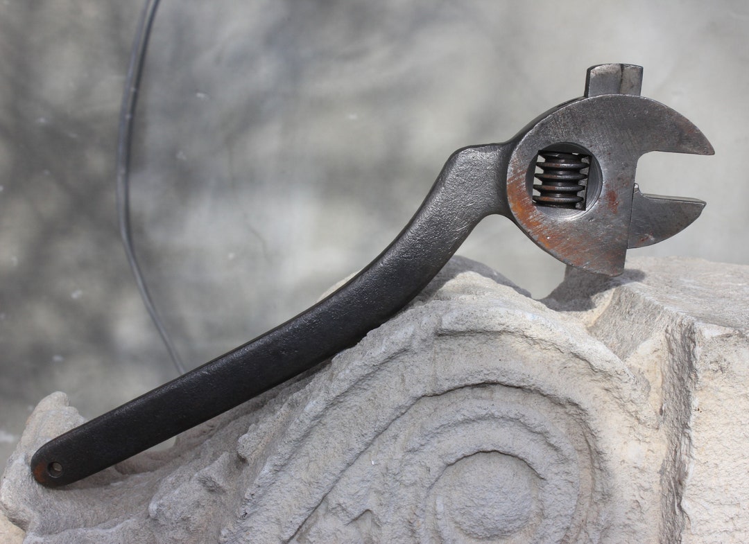 Rare Adjustable Spanner No 30, Vintage Wrench Pipe Mechanical Tool Auto ...