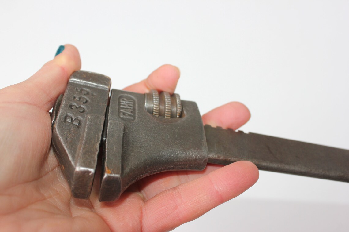 Vintage Adjustable Hammer Forged Wrench Pipe Mechanical Tool - Etsy