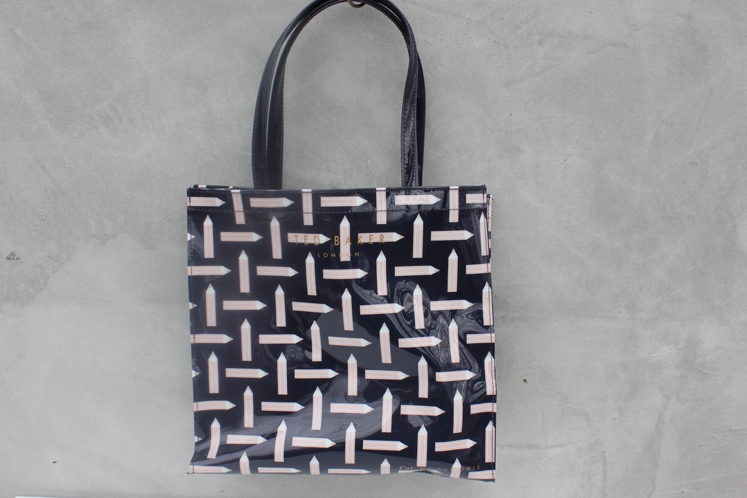 Ted Baker Color by Numbers Pencil Print Shopper Bag, Blue Tote Handbag ...