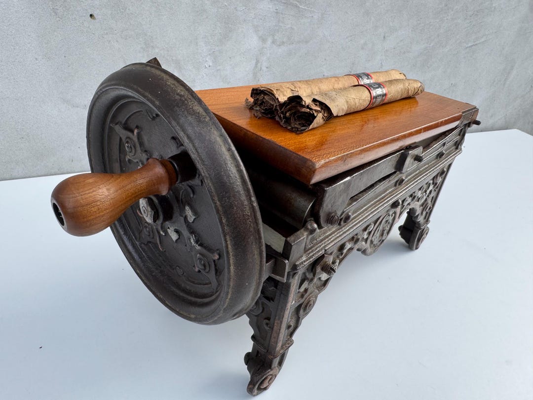 Rare German Cast Iron Cigar Cutter, Tobacco Shredder Vintage German ...