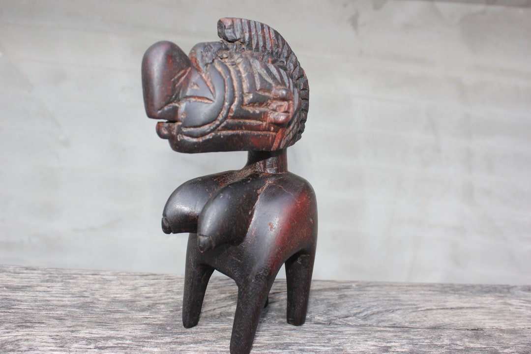 Dogon Mali Tribal African Statue Carved Wood Figurine Guinea Religious ...
